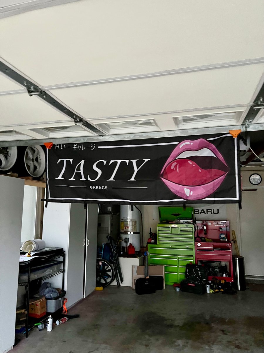 Tasty Black Nobori Flag | Tasty Garage