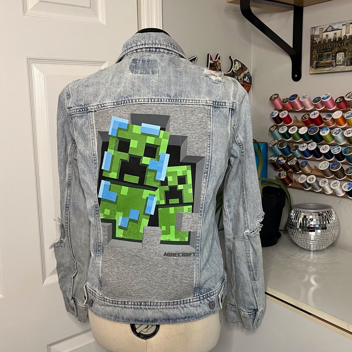 Minecraft Denim Jacket | jackietheseamripper