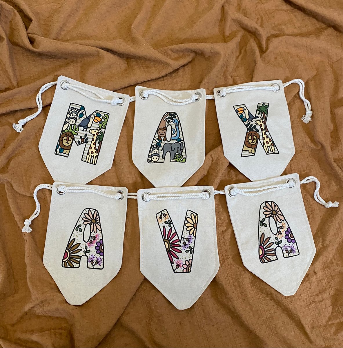 Personalised bunting | Miles and Tate