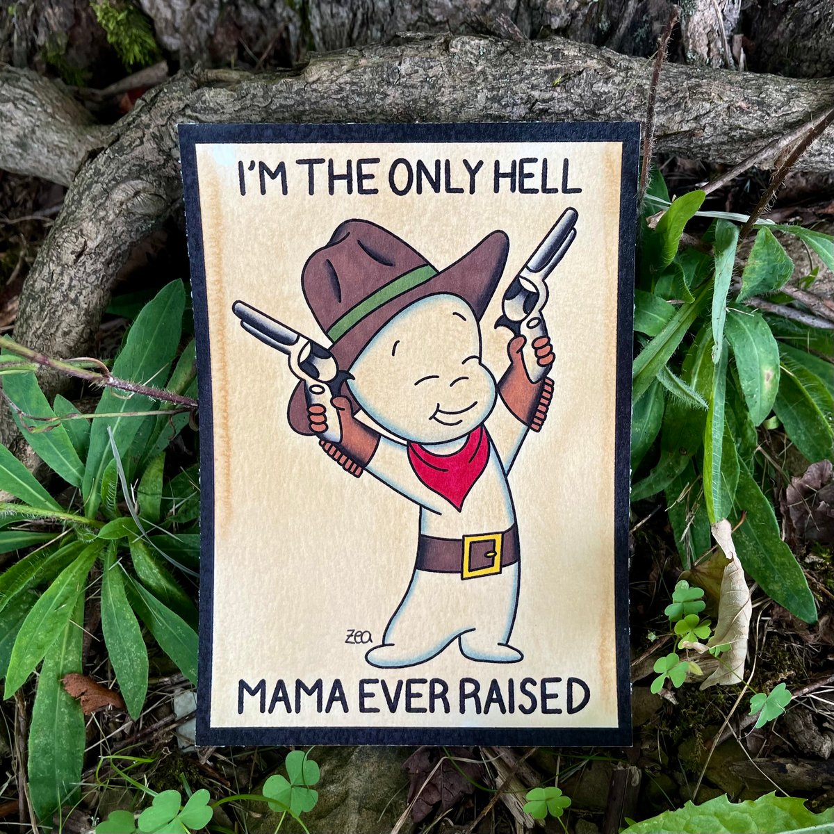 “Only Hell Mama Ever Raised” Print | Art by Zea Jadyn
