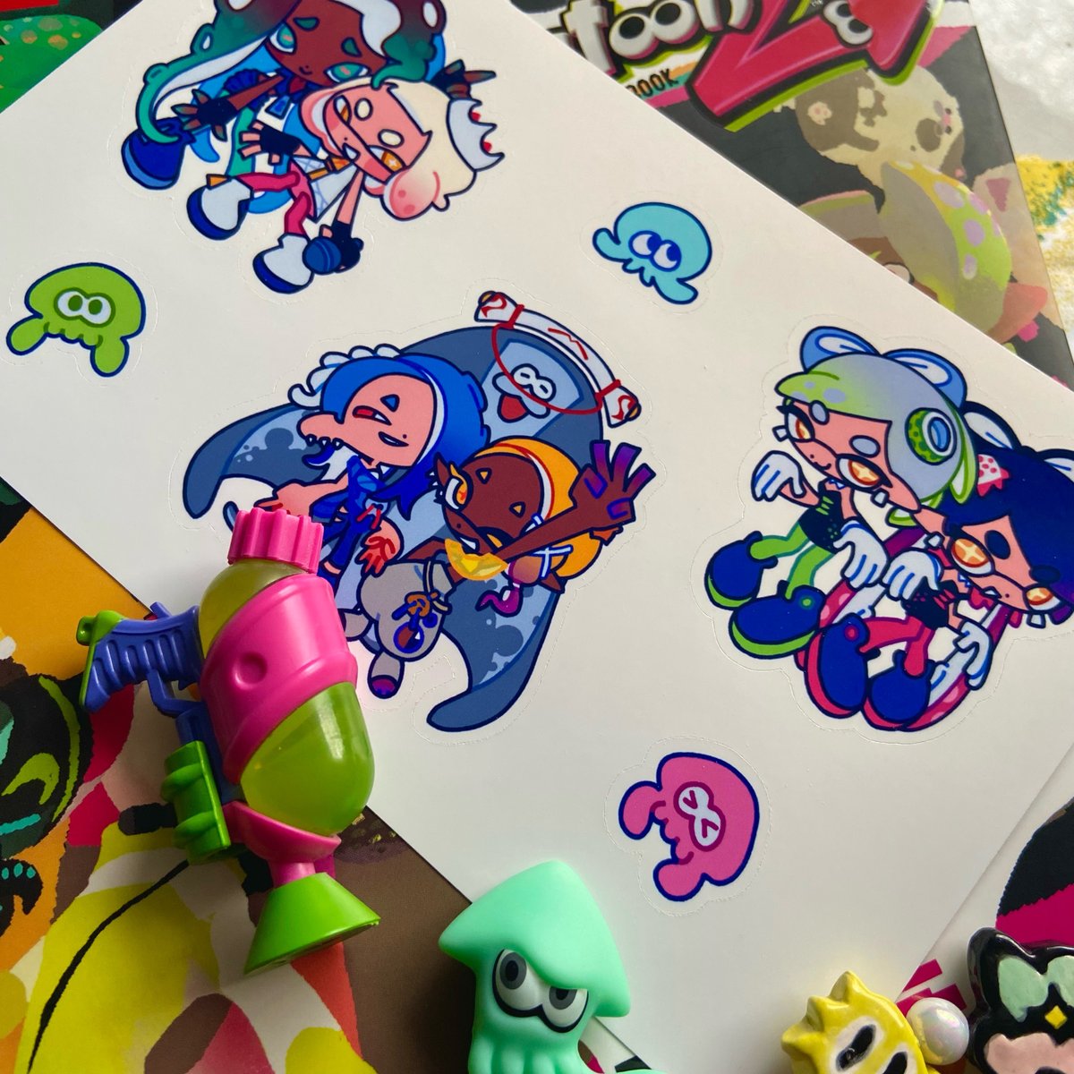 SPLATOON STICKER SHEET | Kaogens