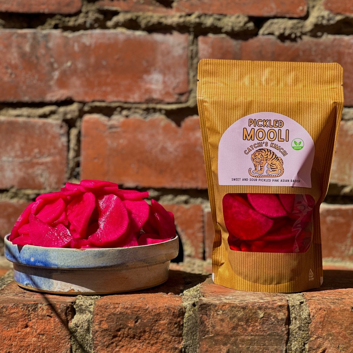 PINK PICKLED MOOLI (VEGAN) | catchiskimchi