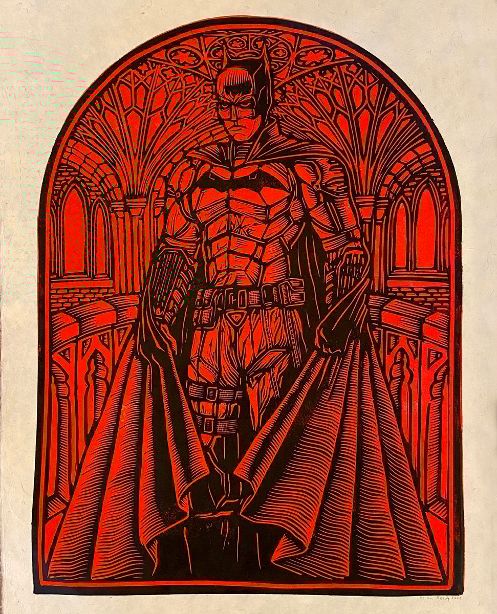 The Batman Block Print | Brian Reedy
