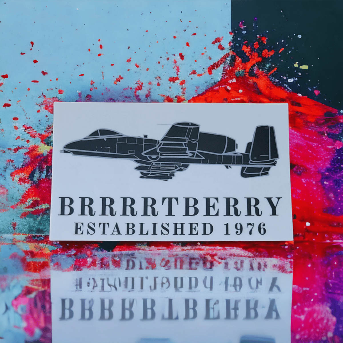 326. BRRRTBERRY Sticker | Gun Slaps