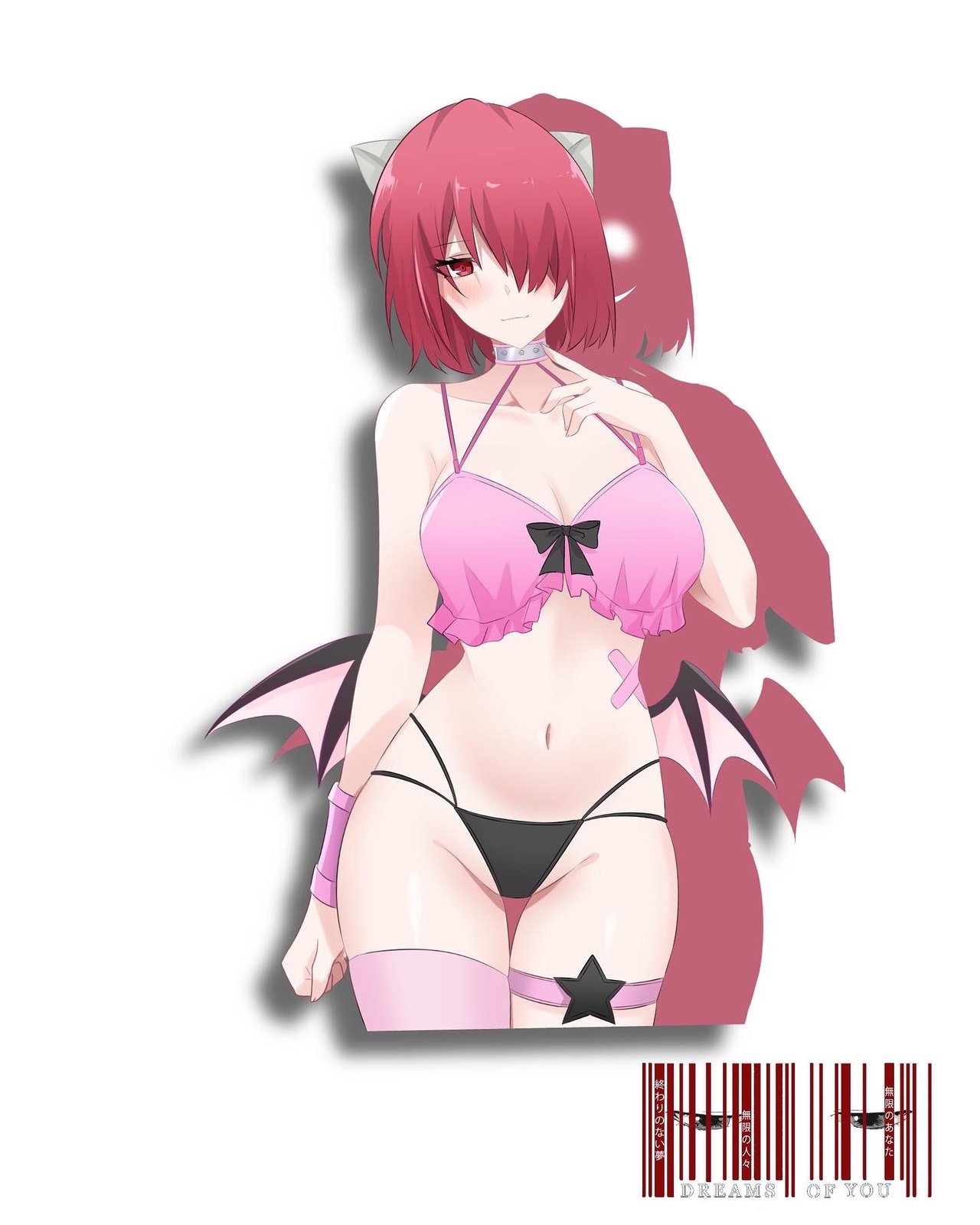 Succubus Lucy Elfen lied kisscut sticker (PREORDER) | Dreamsofyou