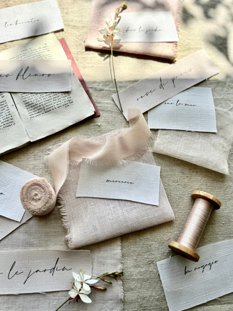 Linen labels in beautiful French script | Rosie's Armoire
