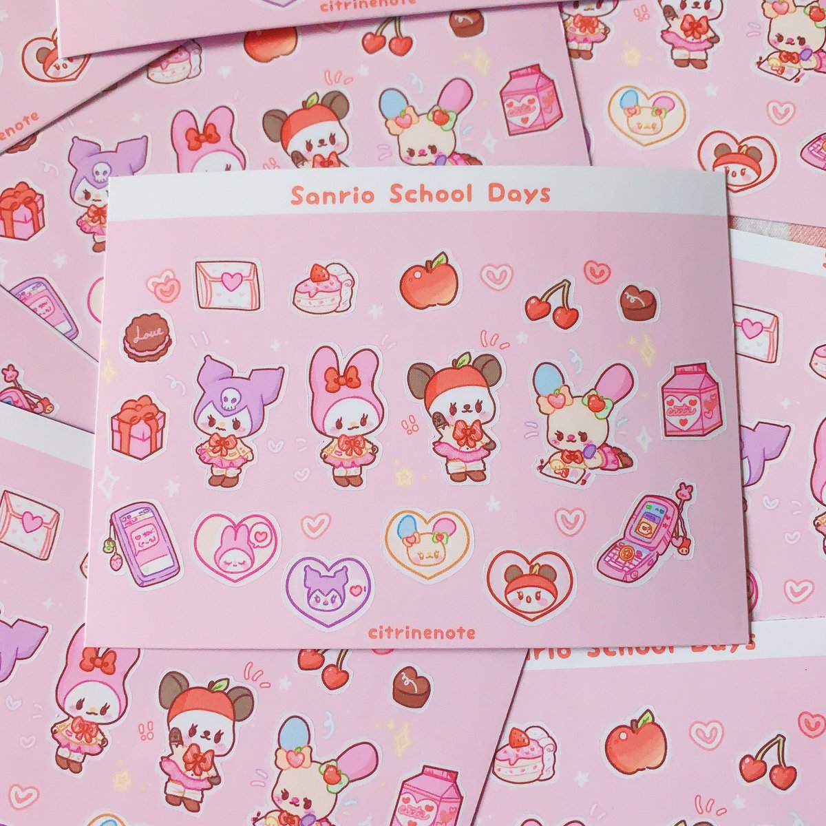 School Days Sticker Sheet | Citrine Note