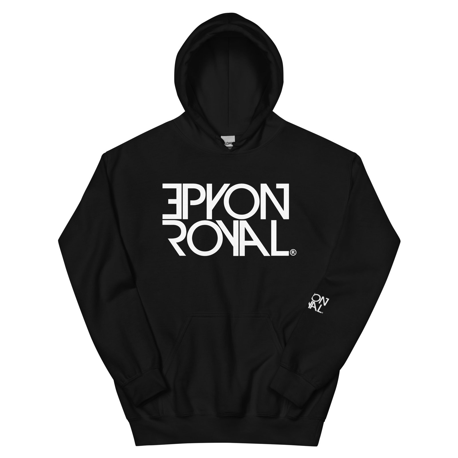 Text Logo Hoodie Black | Epyon Royal
