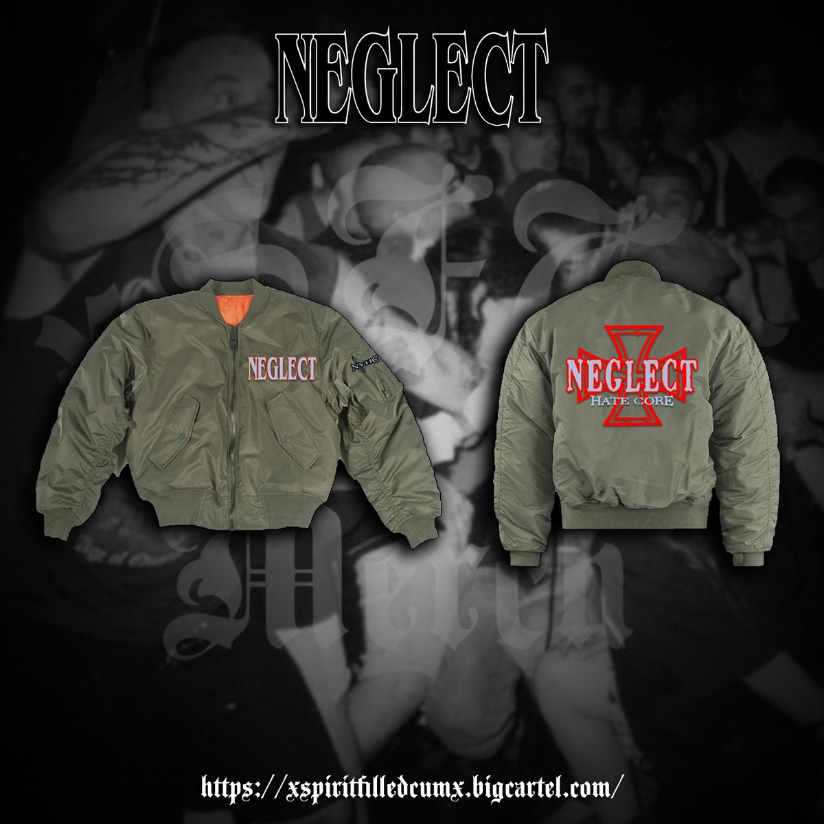 Neglect - Green Bomber Jacket | xSFCx Merch
