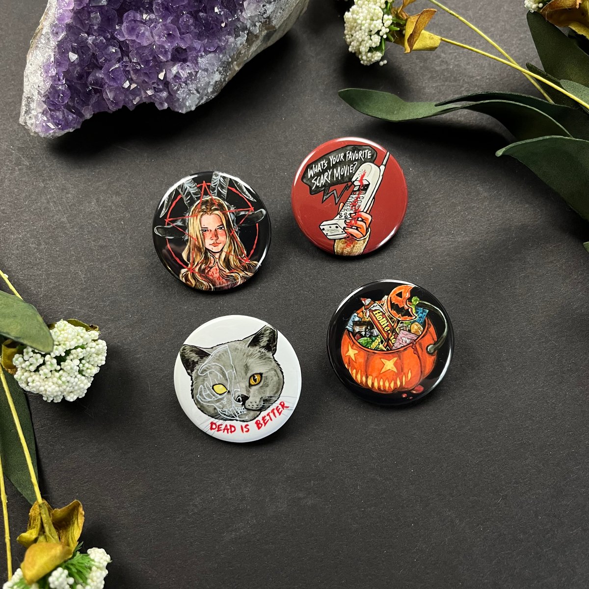Horror Button | Willow & Roxas