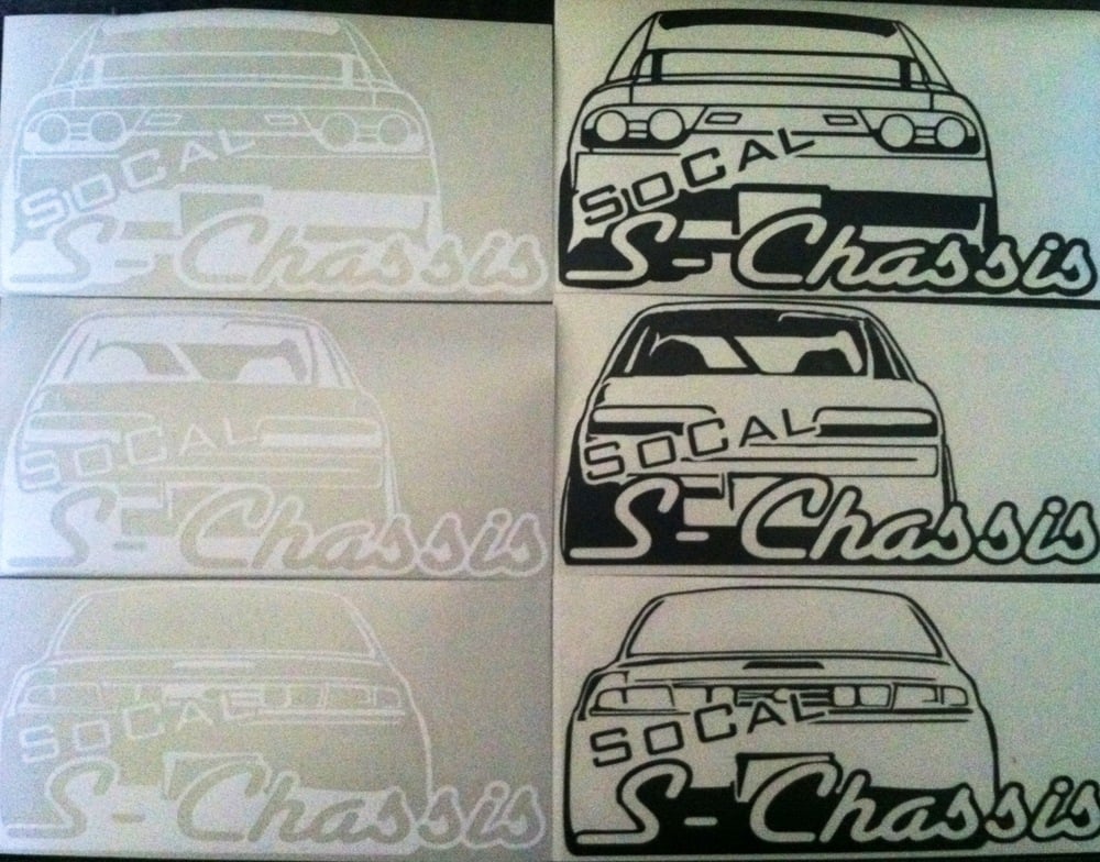 Down and Dirty Decals — So-Cal S-Chassis Sticker