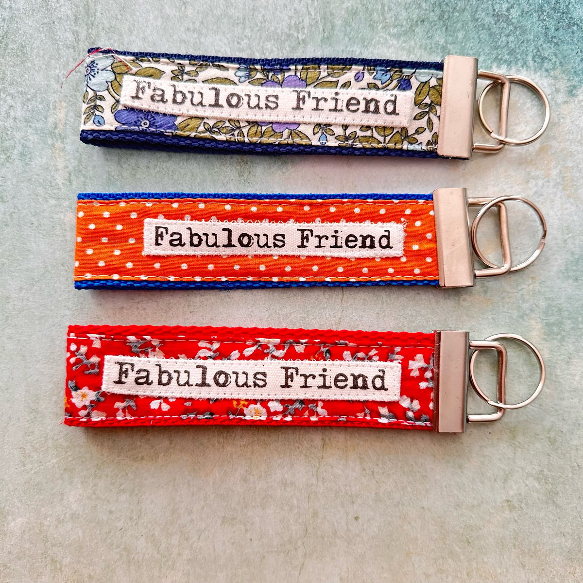 Fabulous Friend keyfob | Touchy Feely Textiles