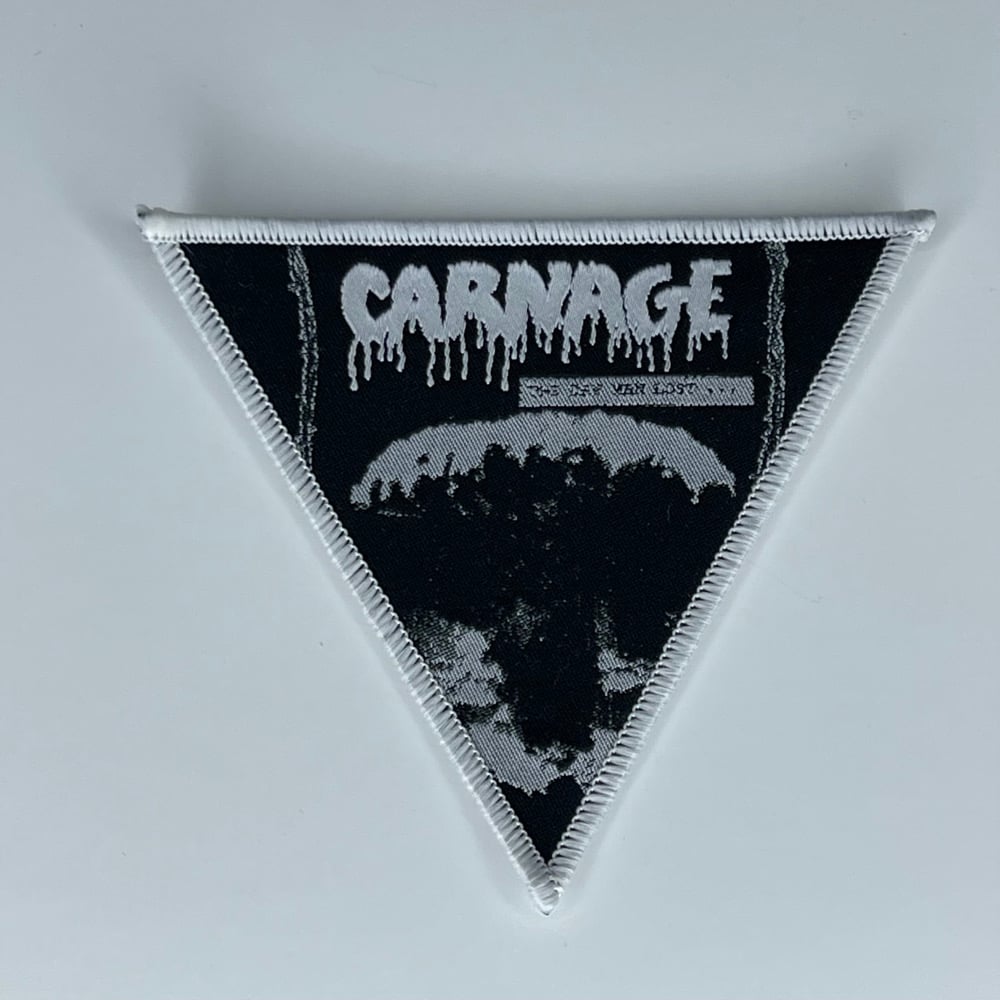 Carnage - The Day Man Lost Woven Patch | Armed With Hammers Productions