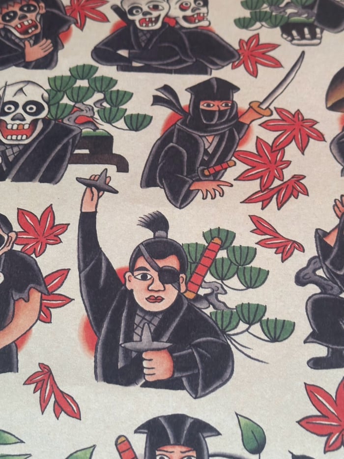 Ninja print Yusuke Hamamoto | THREETIDESTATTOO