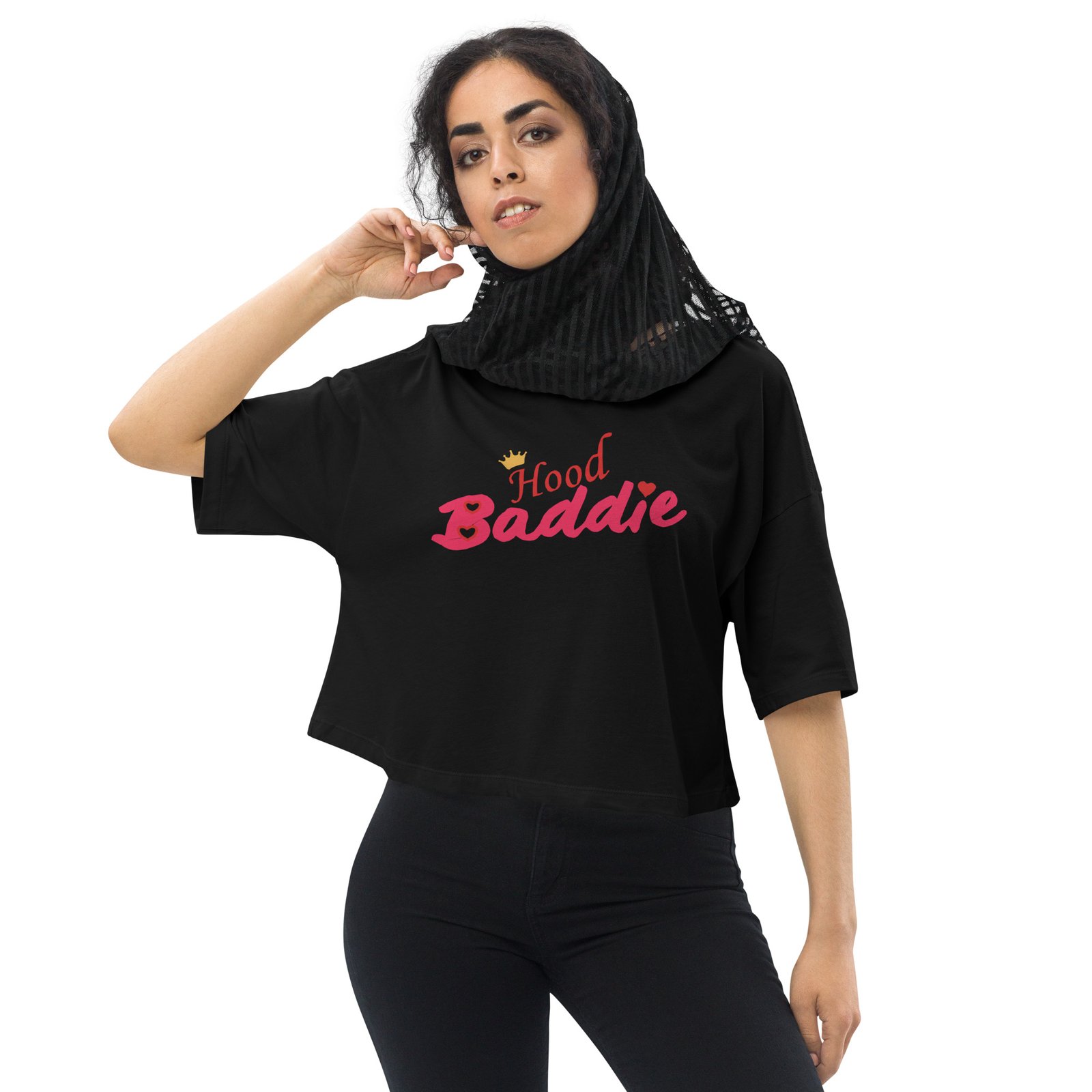 hood baddie crop top | Art2Hats