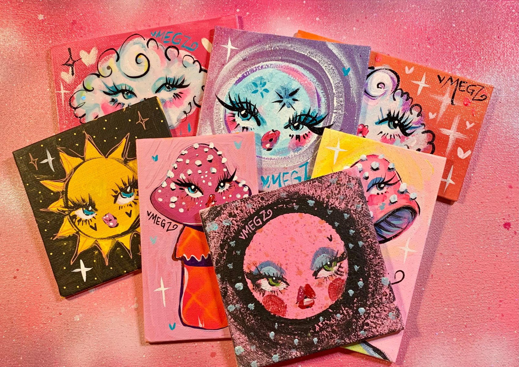 MYSTERY MINI PAINTING | ART BY MEGZ