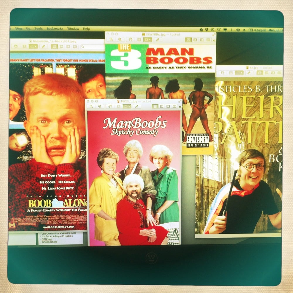 ManBoobs Sketchy Comedy - Photoshop'd Poster