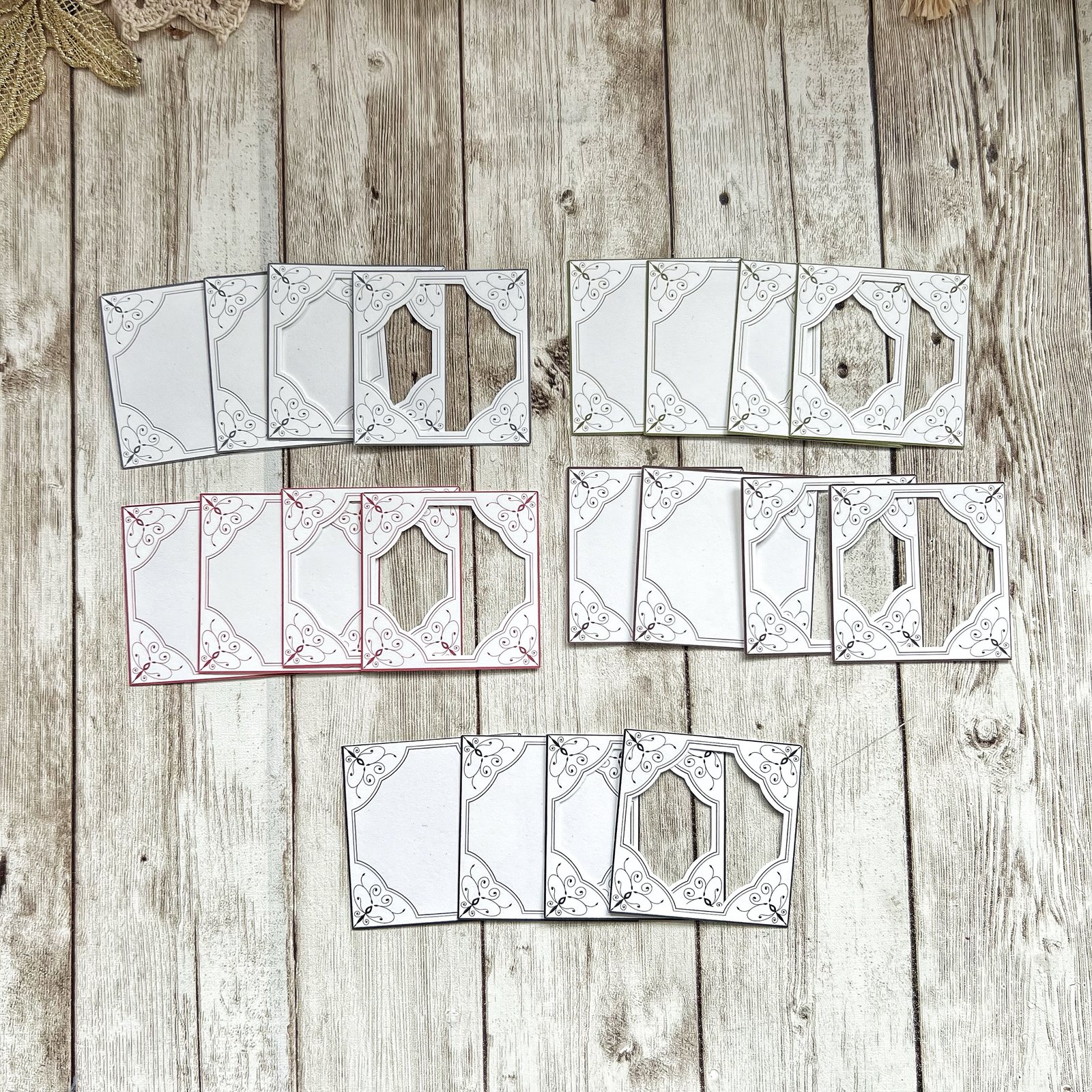 Square Memo Frame | 5 Colours | 4 Pieces | Journal with Ena