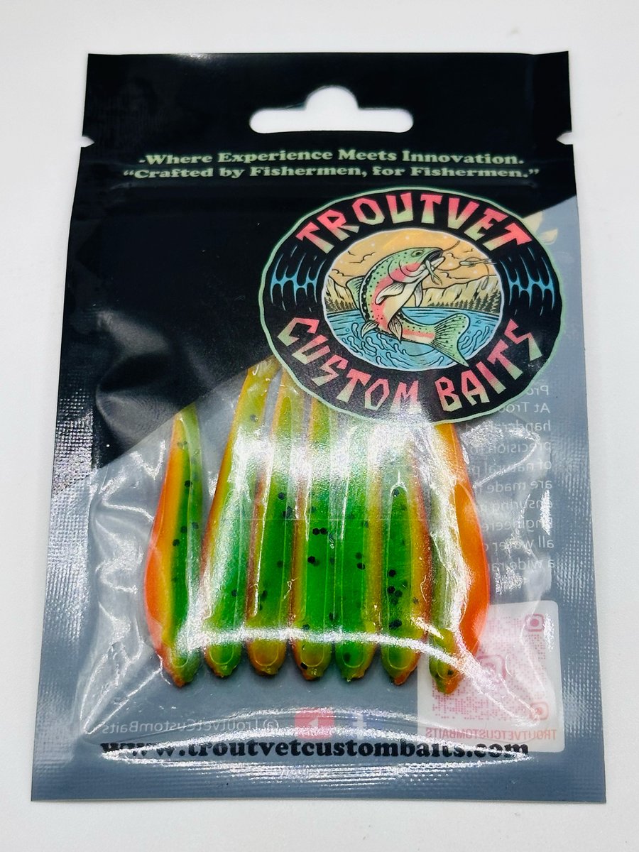 Fire Tiger Minnow 7 pcs | Troutvet Custom Baits