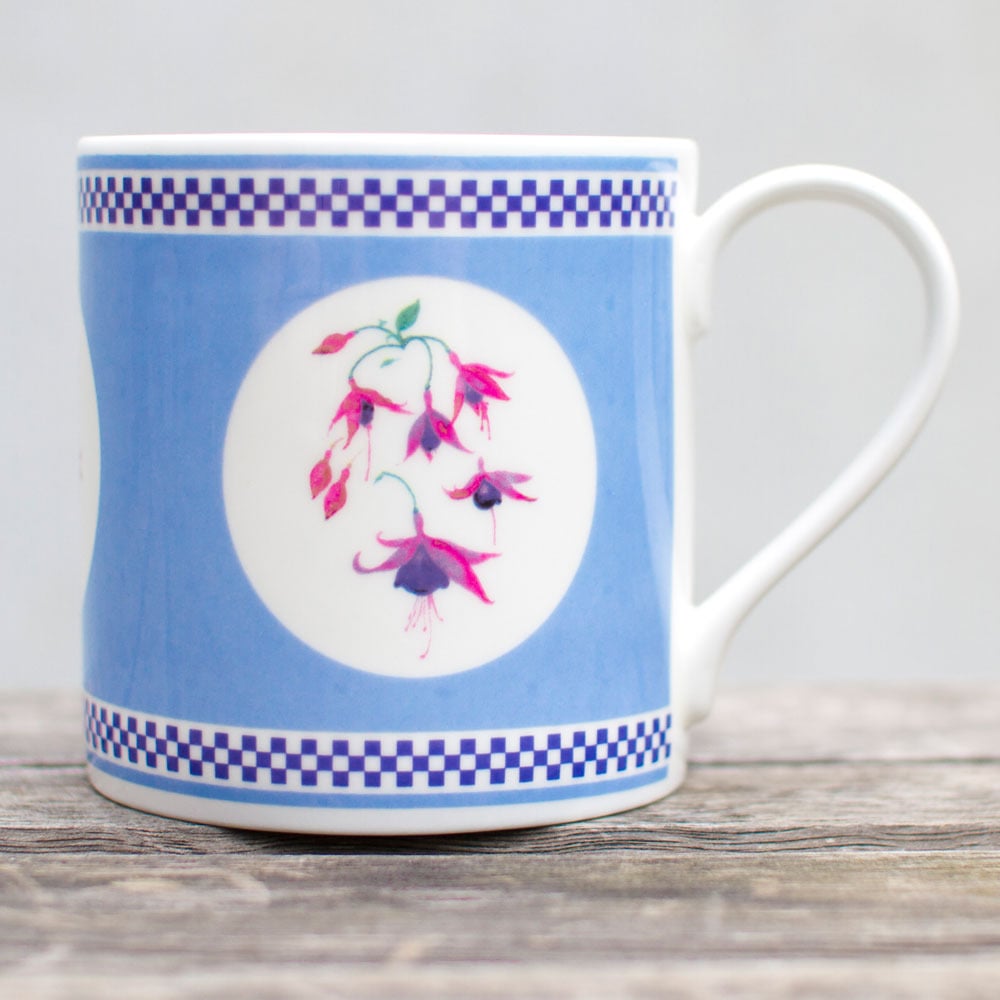 Blue Fuchsia Mug | Bee & Tea