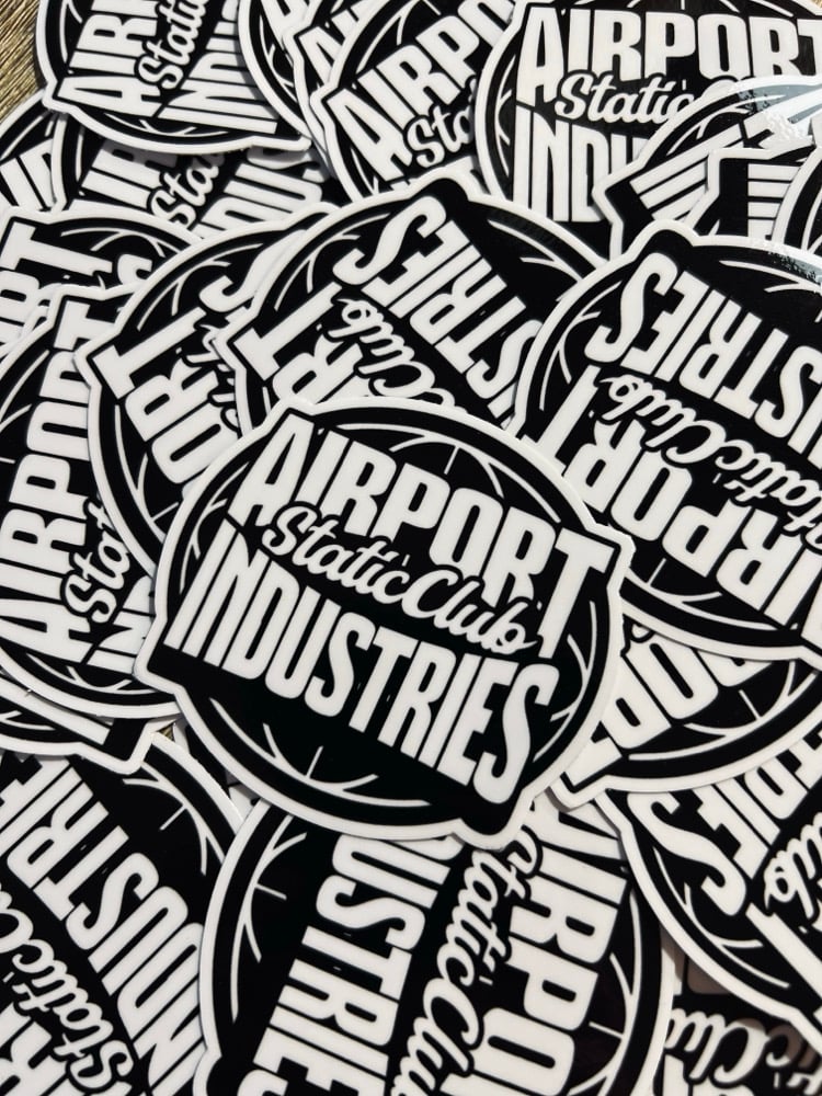 Airport Industries Collab Sticker | Static Club