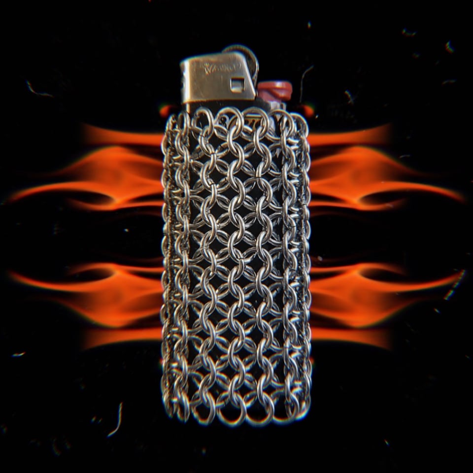 Stainless Steel Lighter Sleeve | Lady Evil Metals