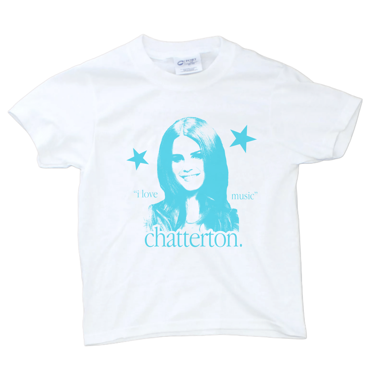 chatterton “music” limited edition baby tee | 7th heaven