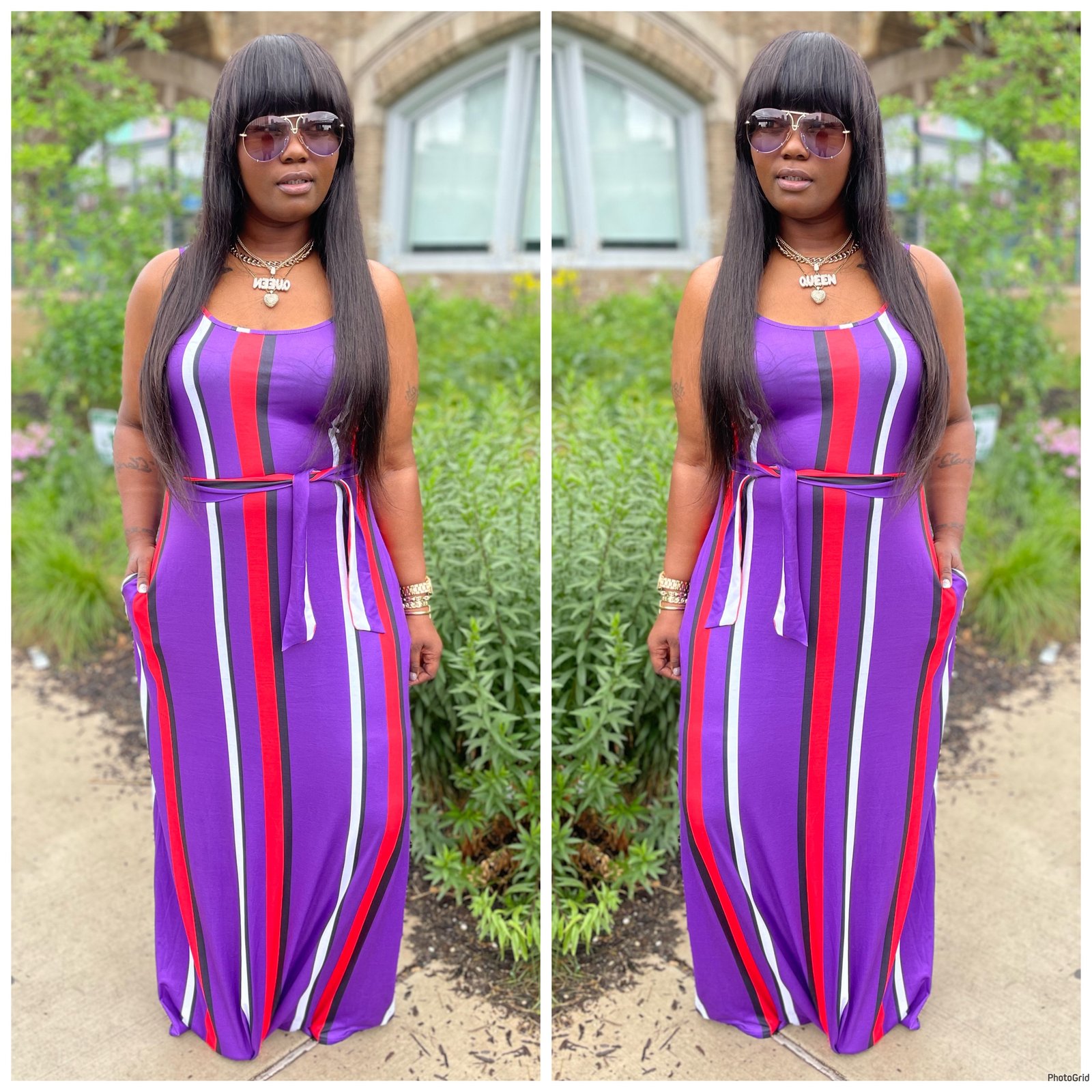 Yandy long maxi dress w/ pockets and tie | letsgetFABALOUS