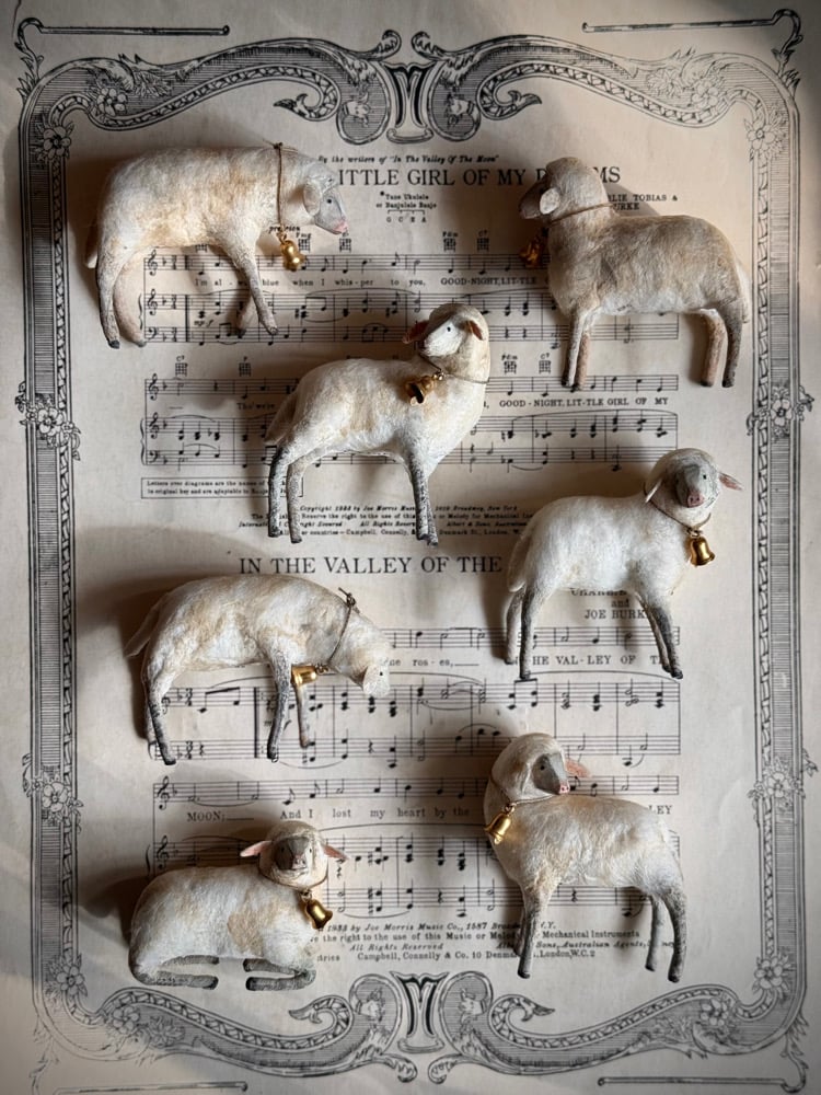 Spun Cotton Sheep (multiple single options) | Full Moon Wares