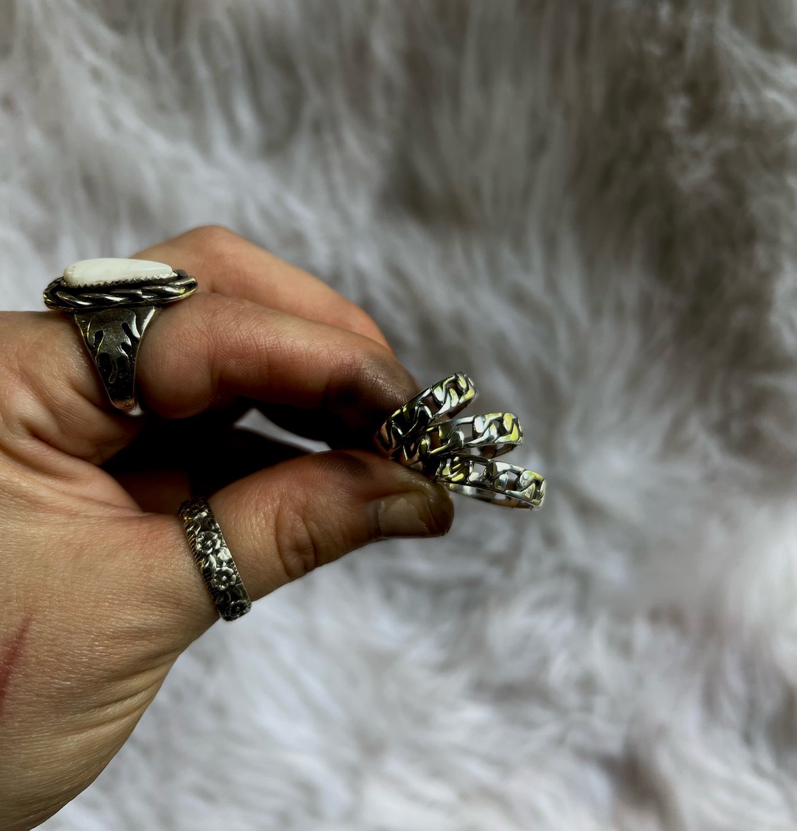 Bad Companion Silver — The Heavy Chain Ring