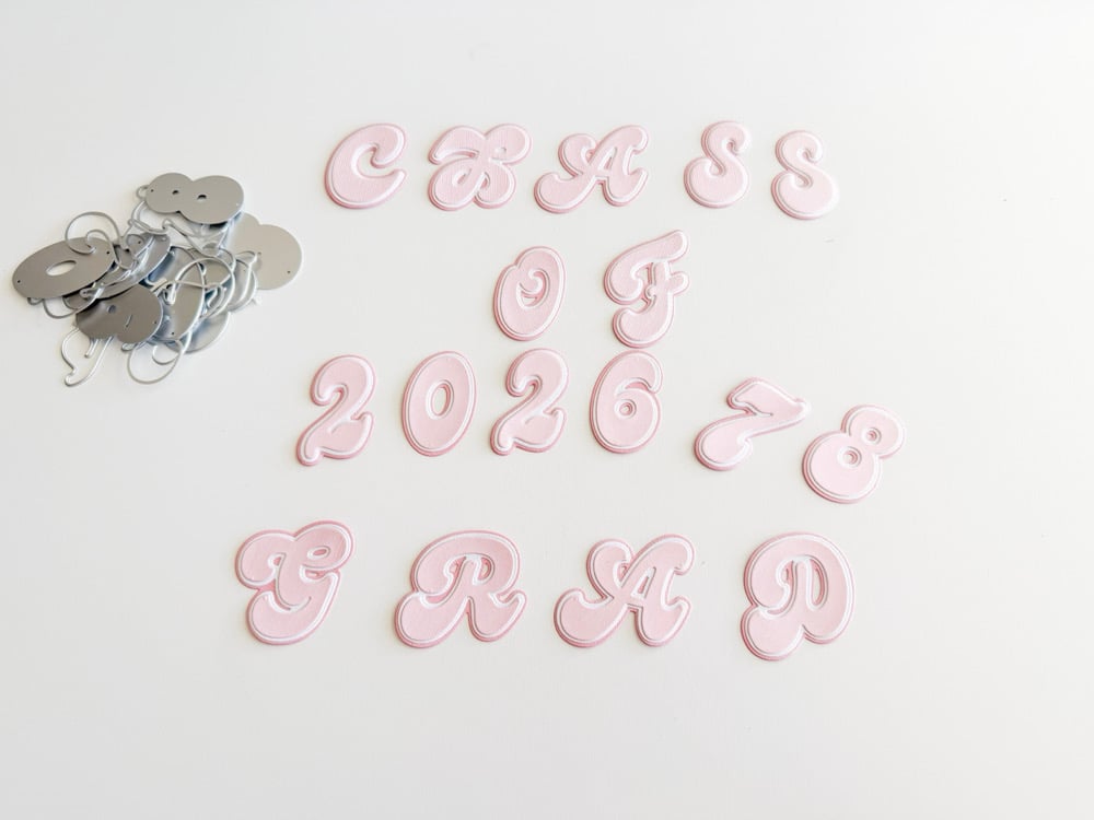 Fancy 2026 Graduation Lei Bundle Metal Diecut | Lizzyfab Creations