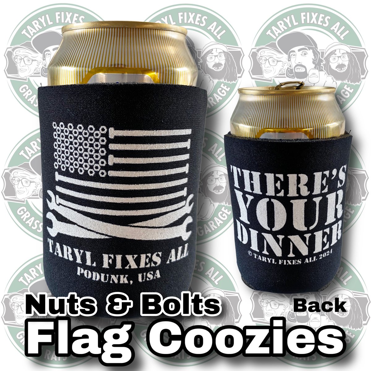 Nuts & Bolts Flag Coozie!! 🇺🇸 | Taryl Fixes All - Taryl Apparel ...