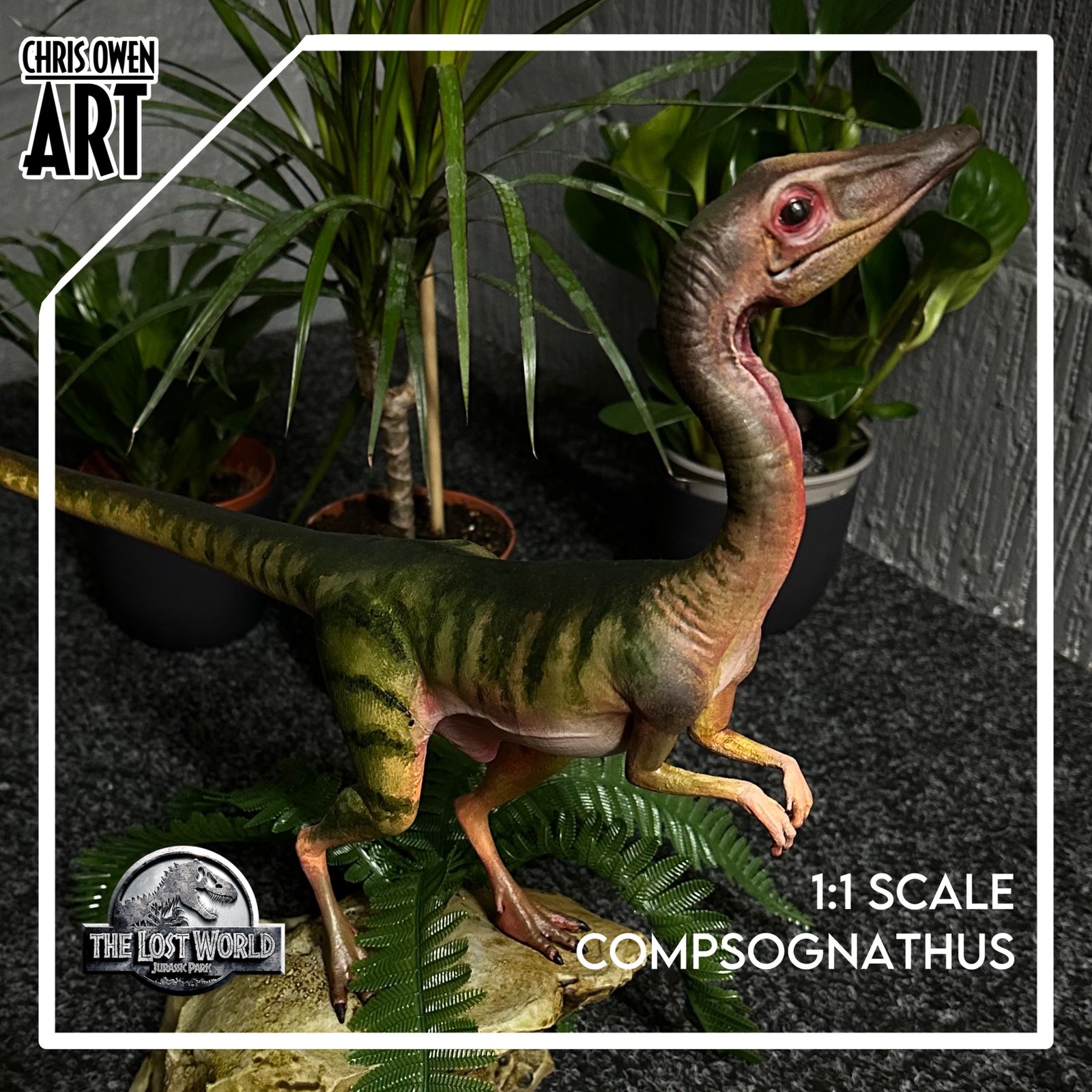 1:1 Scale Compsognathus Replica | Chris Owen Art