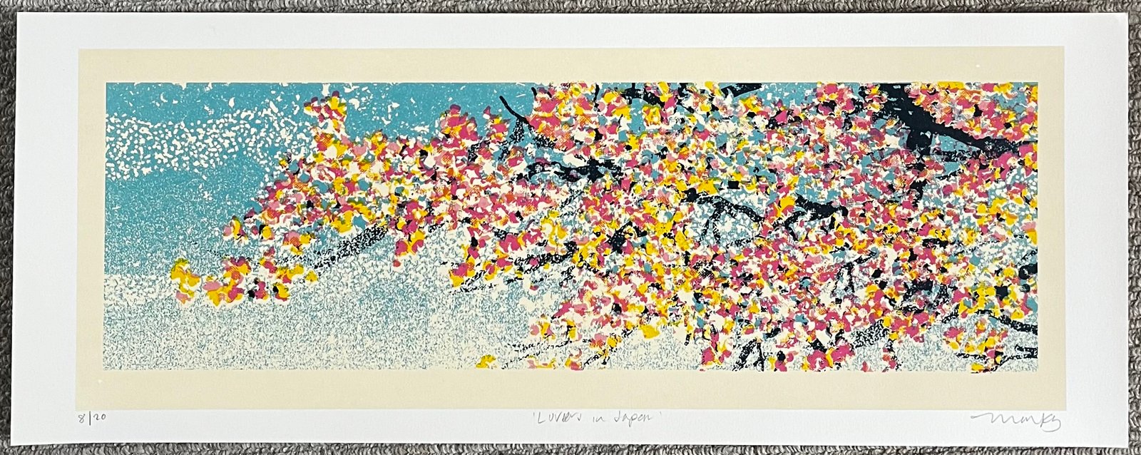 Lovers in Japan - hand pulled screen print by Jon Mackay | Jon Mackay