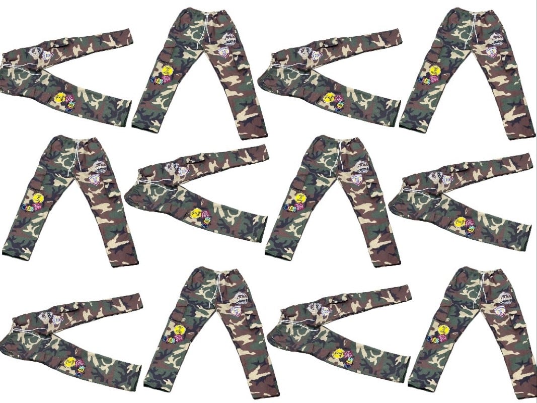 Patchwork camouflage cargos | NuLanguage