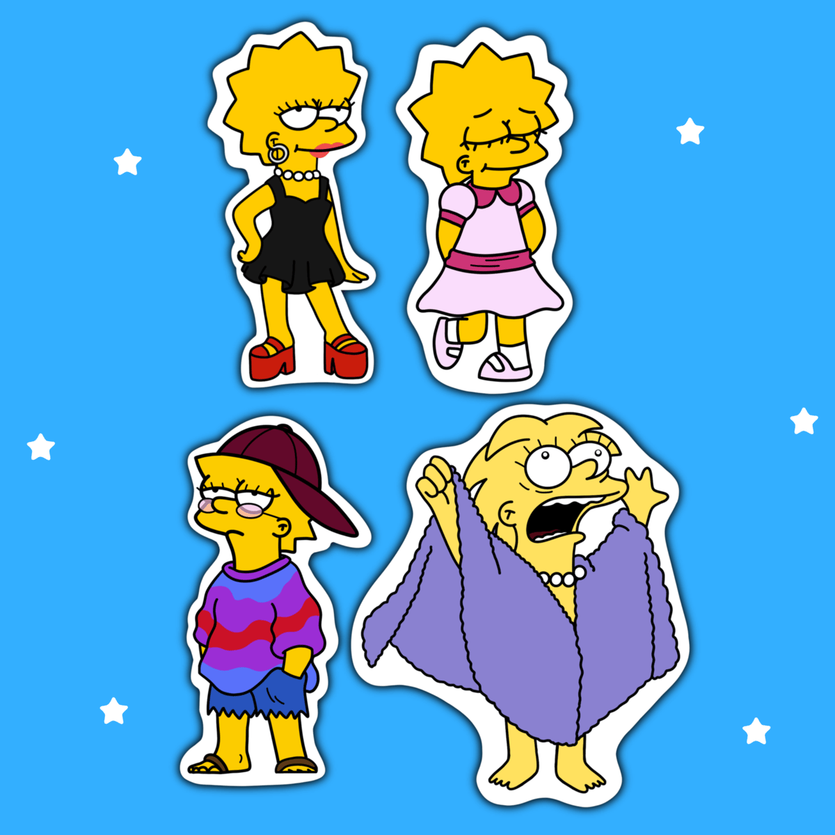 Lisa Stickers | Dorkface