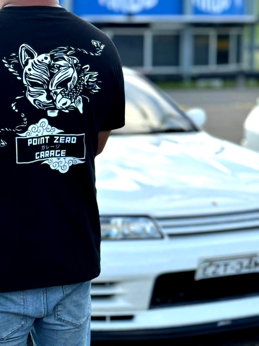 PZG Kitsune Koi Tee | Point Zero Garage