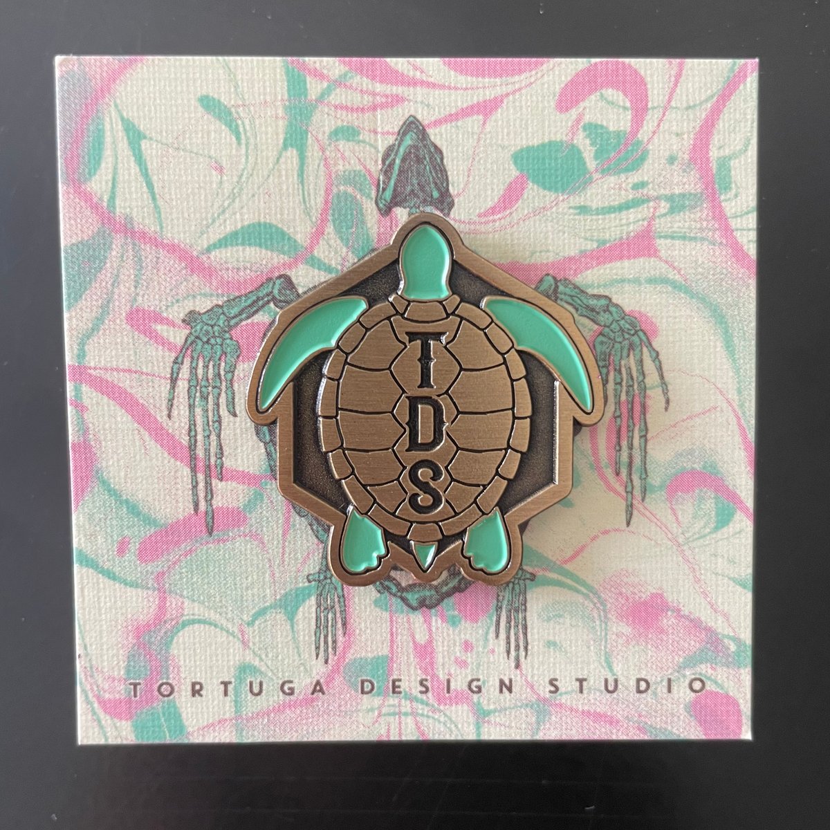 TDS Pin - Antique Gold (Series 1) | Tortuga Design Studio