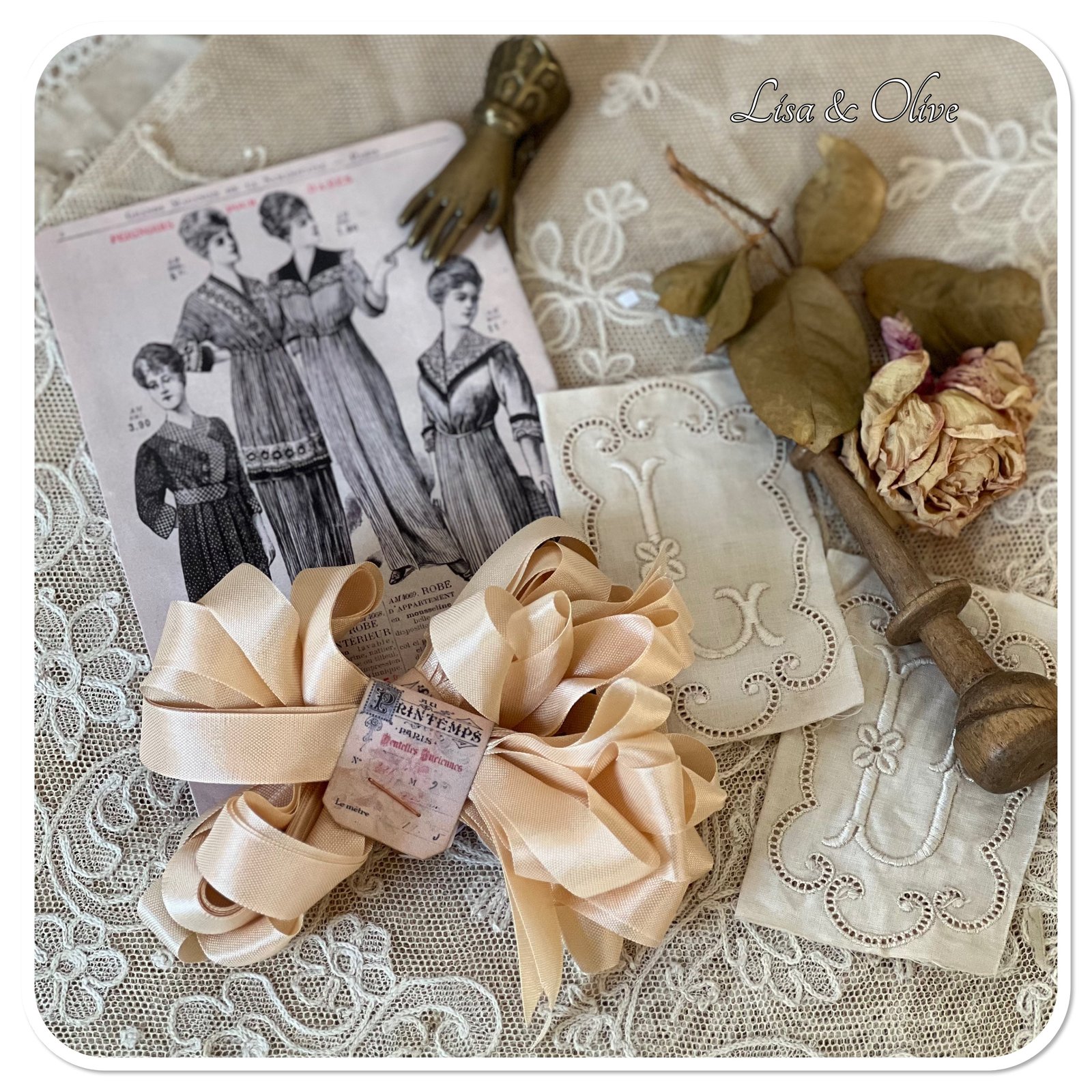 butter beige seam binding ribbon | Lisaandolive