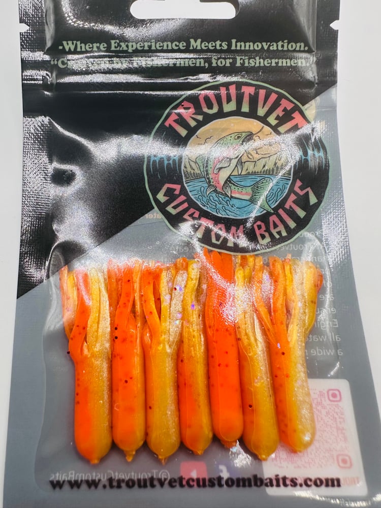 Orange Dream Mini Jig 7 pcs | Troutvet Custom Baits
