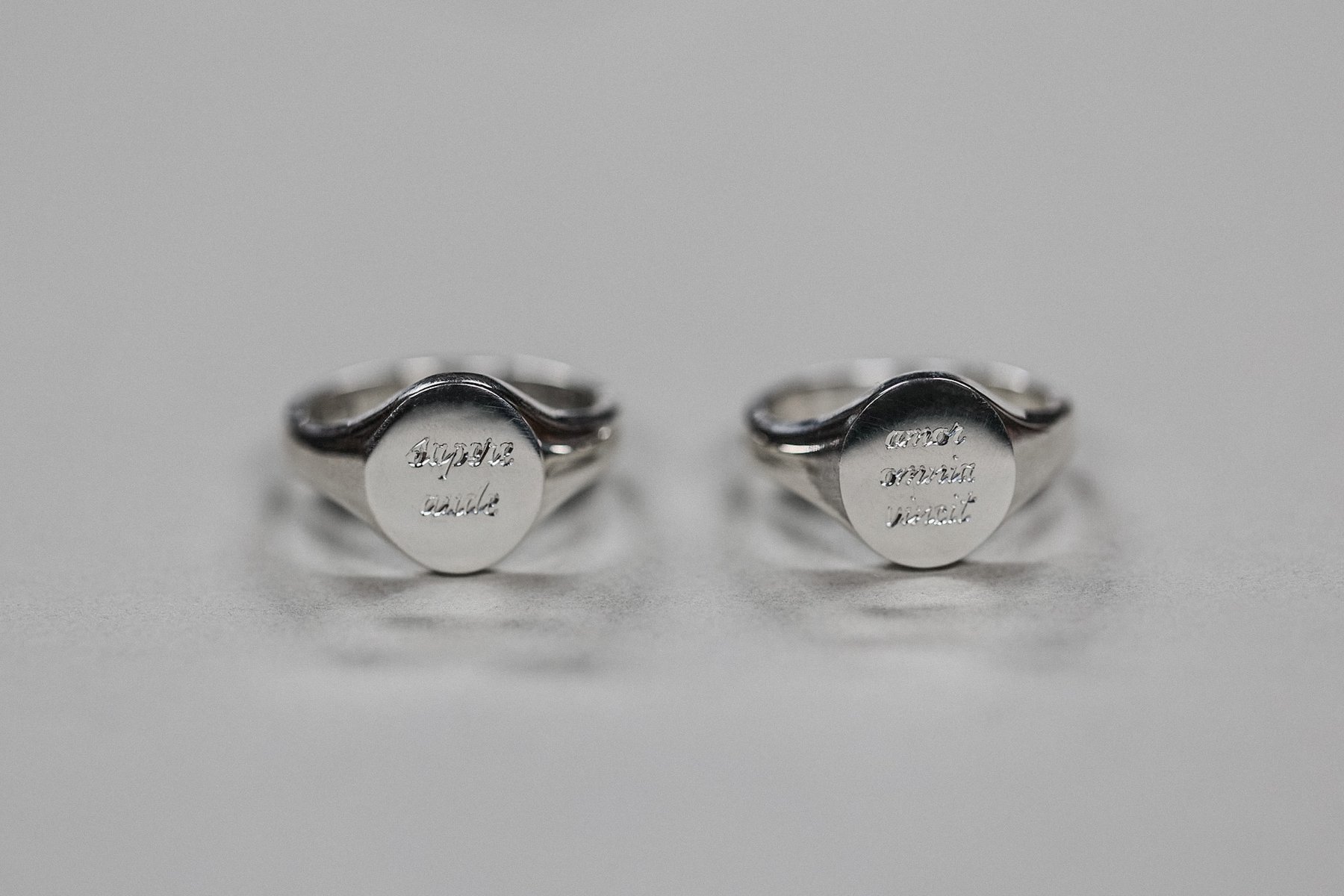 Latin engraved signet ring | RUST jewellery