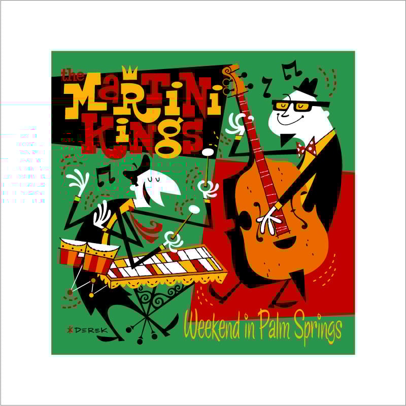"MARTINI KINGS, Weekend in Palm Springs" Serigraph | Culture Cove ...