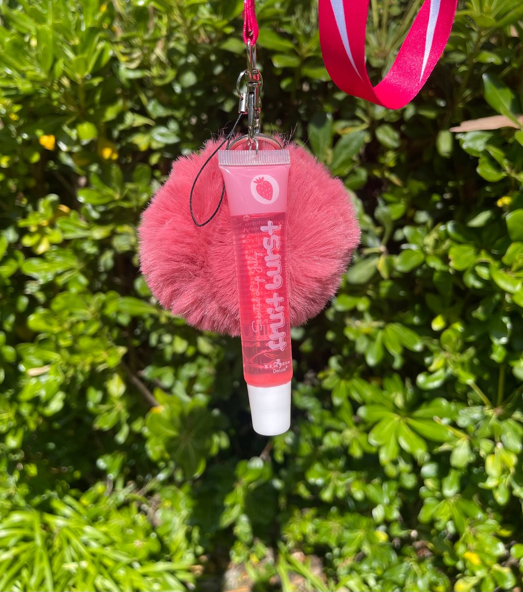 Lip Gloss Keychain With Lanyard Keysbykc