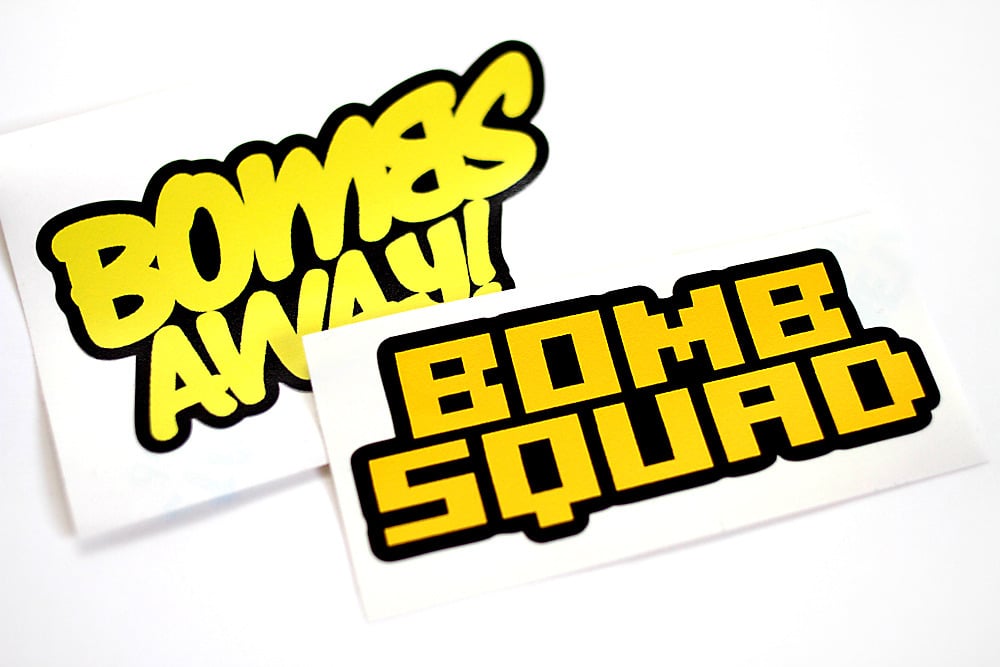 Bomb Squad Merchandise Store — Sticker Pack - Bombs Away and Bomb Squad
