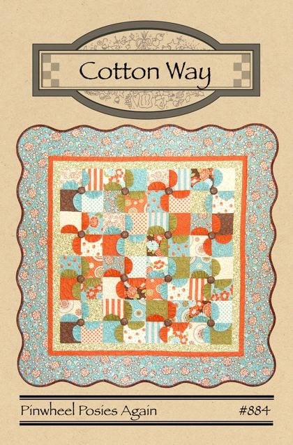 Cotton Way — Pinwheel Posies Paper Pattern #884