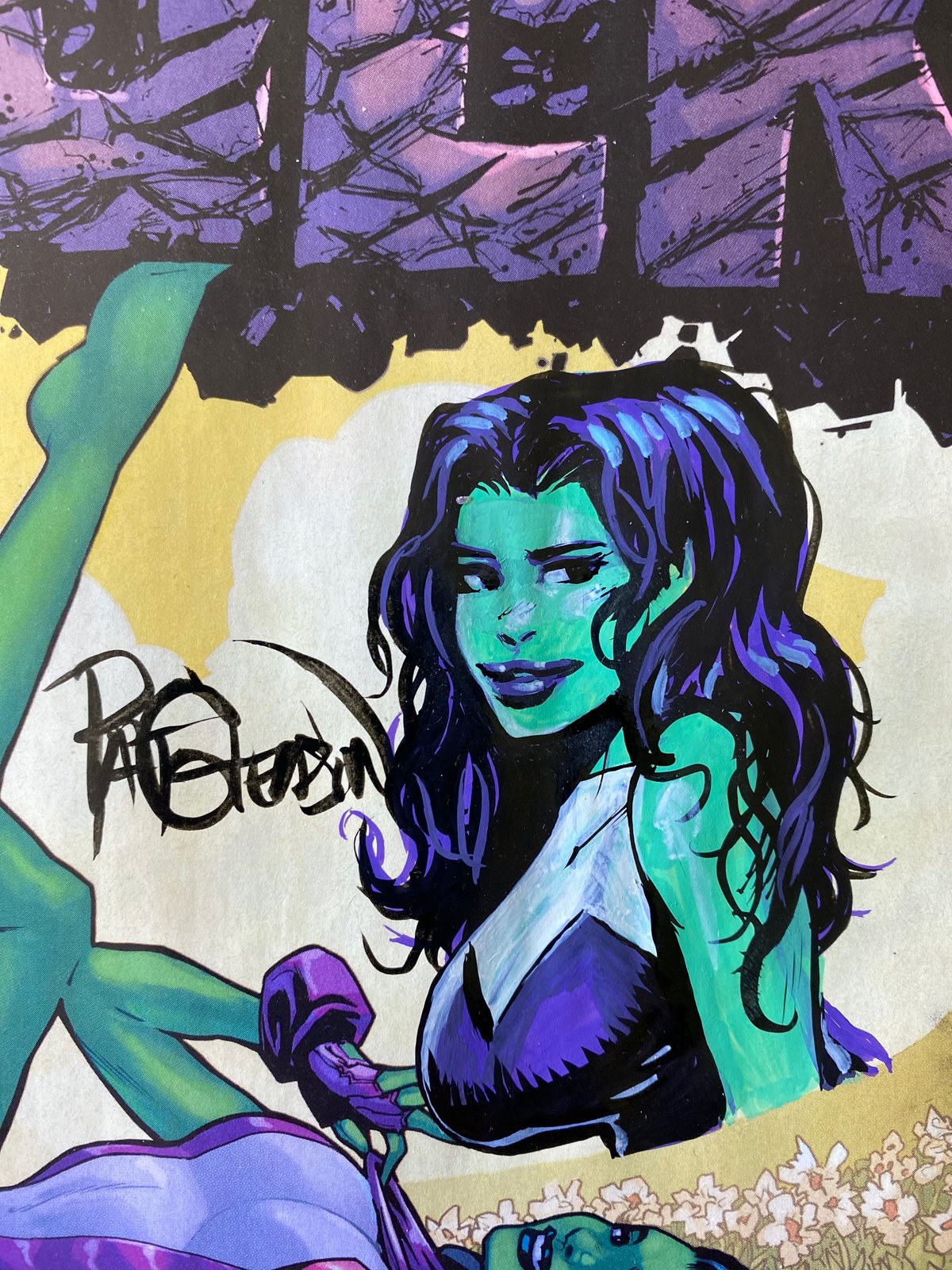 SHE HULK Gleason Remarque & Signature with COA | The PAT GLEASON Shop