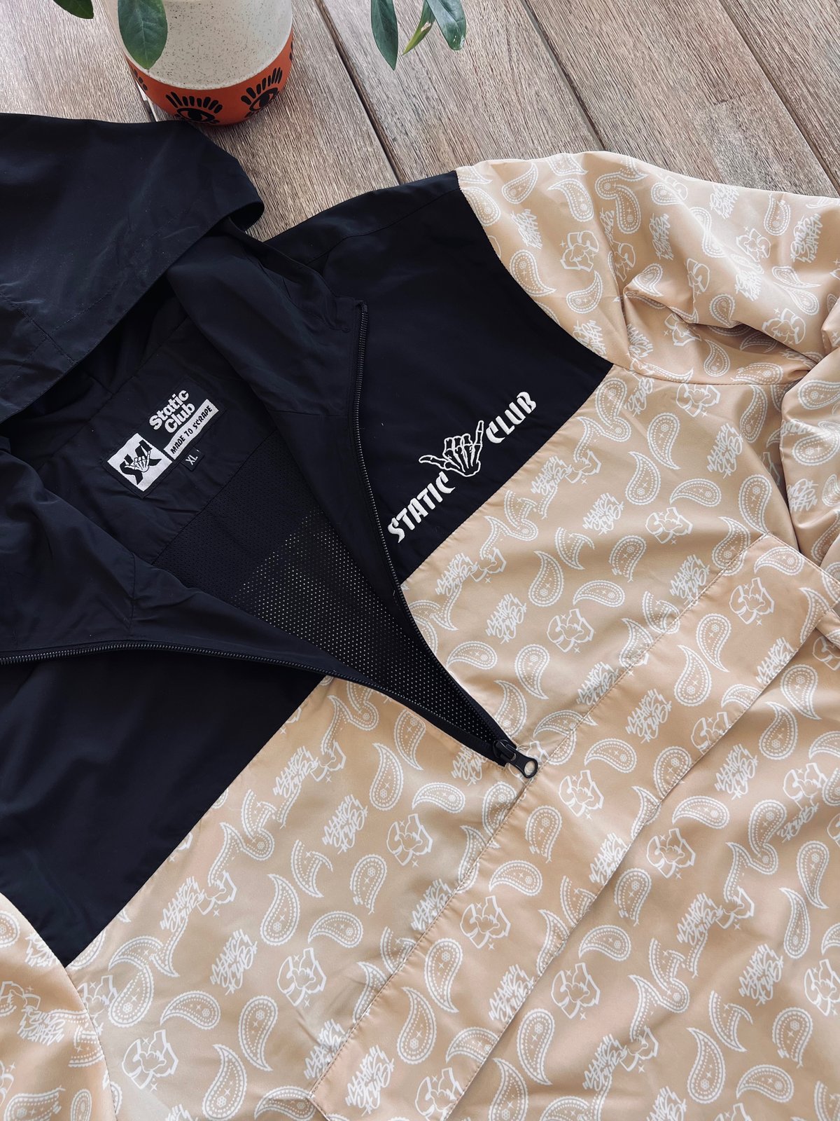 Glitch Bandana Windbreaker | Static Club Glitch Bandana Windbreaker | Static Club