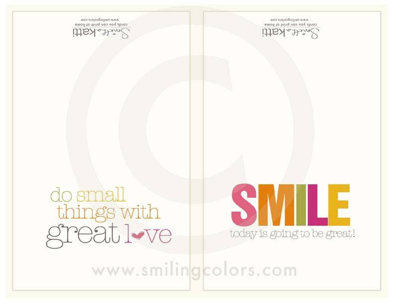 SmilingColors — SMILE cards