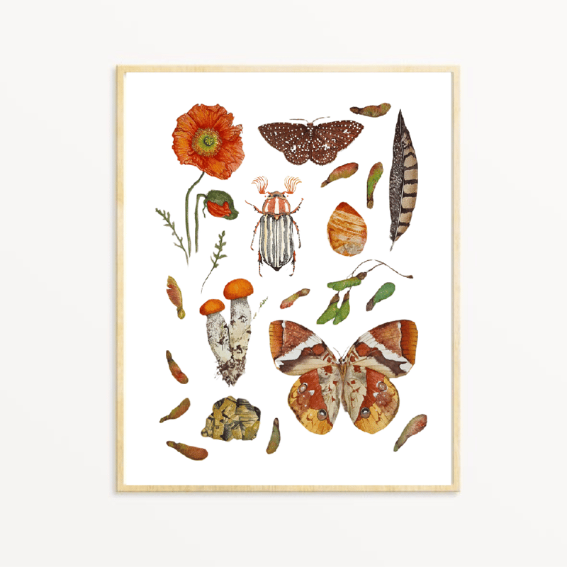 Gemini Nature Chart PRINT | Nussay Watercolor