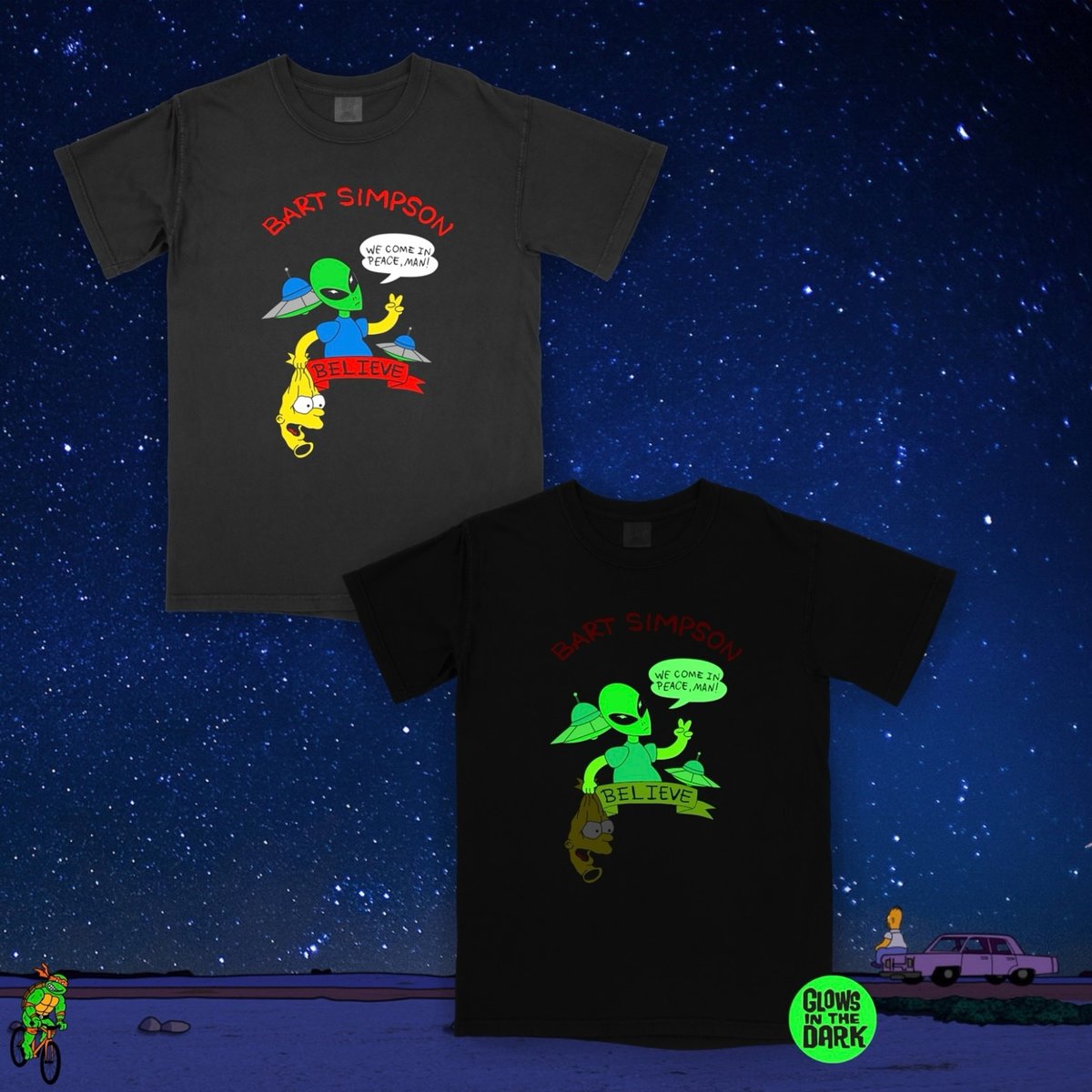 Alien Bart - Black Shirt | Sewer Collectibles